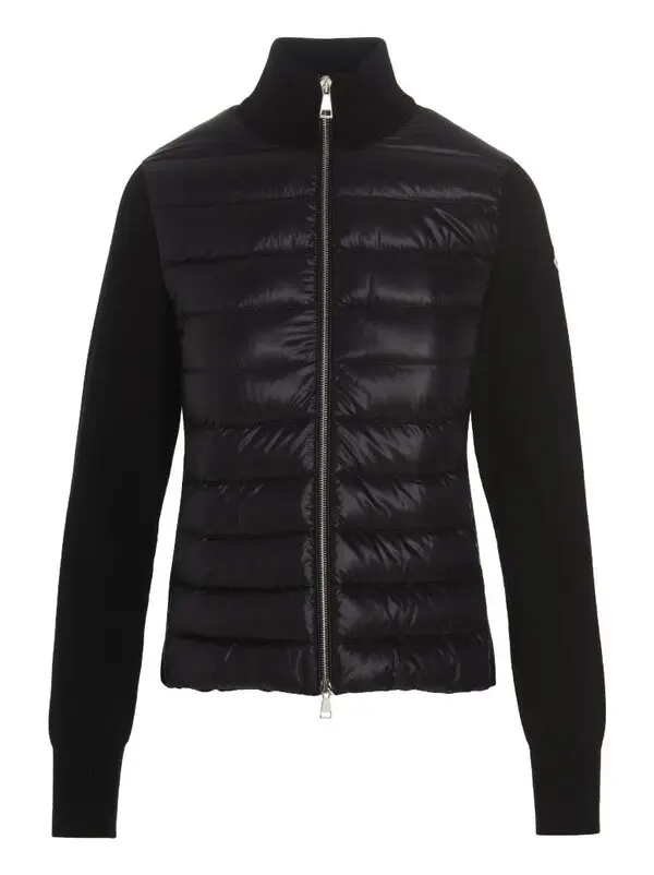 Moncler Zipper Quilted Down Jacket - Black