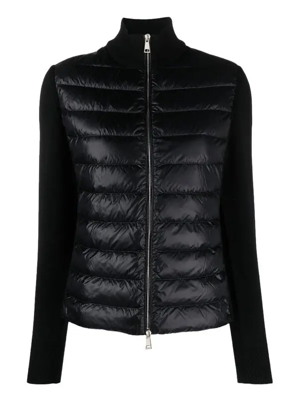 Moncler Long-sleeved Down Jacket - Black