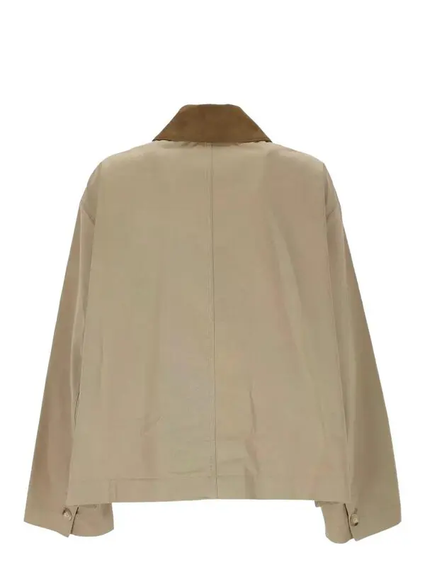 JOSEPH Aitna Contrast-collar Jacket - Neutrals