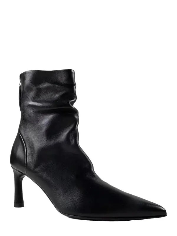 CHUCKIES Pointed-toe Heeled Boots - Black