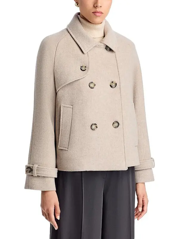 Cinzia Rocca Short Double Breasted Jacket - Stone
