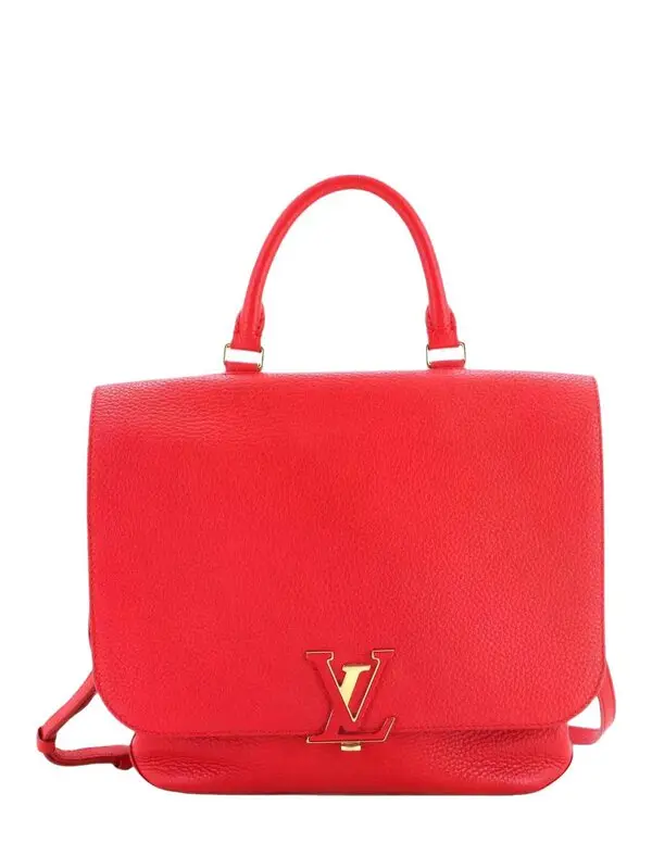 LOUIS VUITTON Volta Handbag Leather Satchel - Red