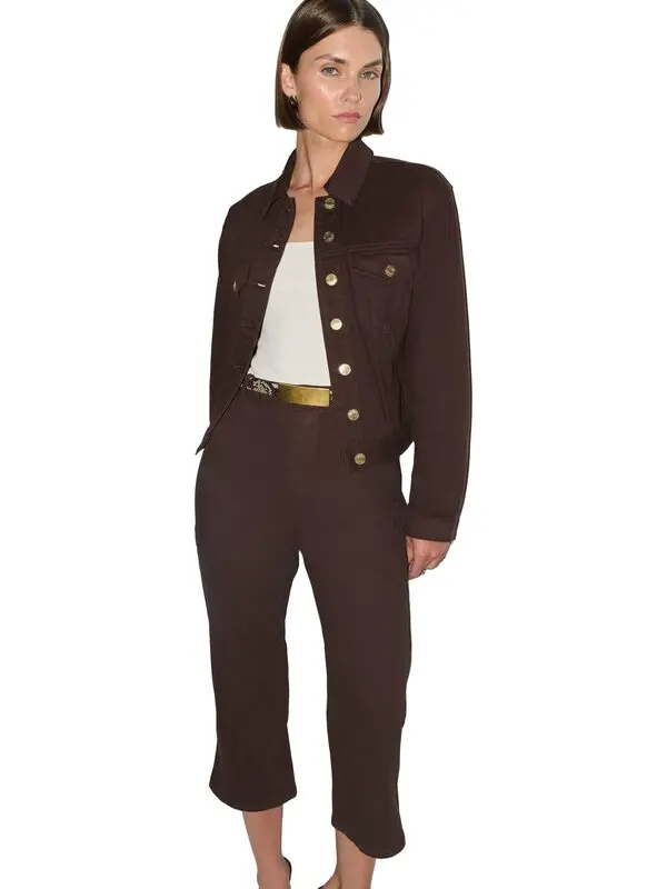 Meshki Mary Denim Capris - Brown