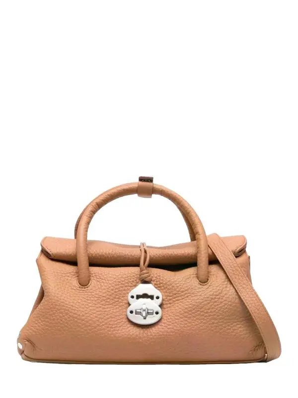 ZANELLATO Small Dotta® Pebbled-leather Tote Bag - Brown