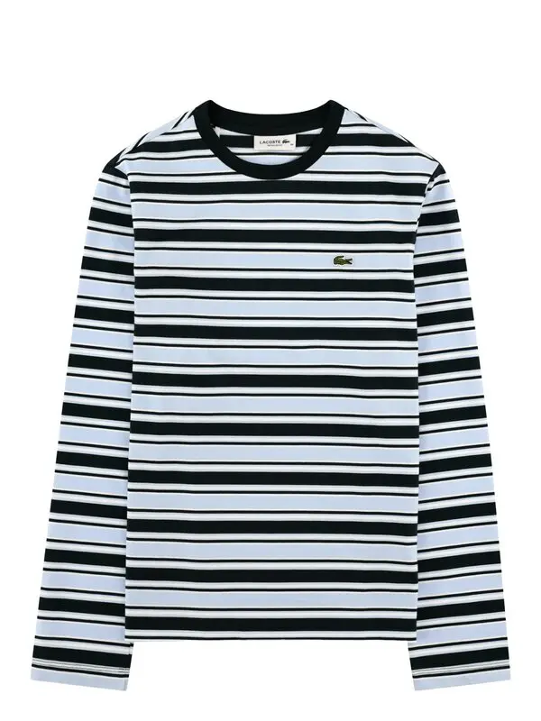 Lacoste T-shirt A Righe Con Logo - Multicolour