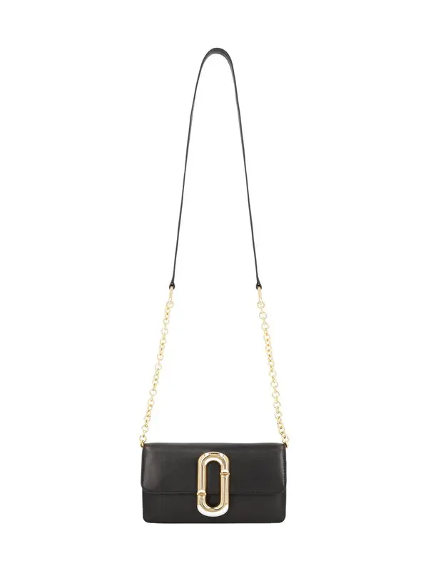 Marc Jacobs Portafoglio "scene" Con Catena - Black