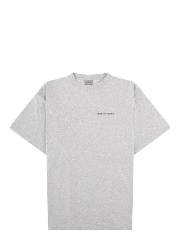 Balenciaga T-shirt Con Stampa - Grey