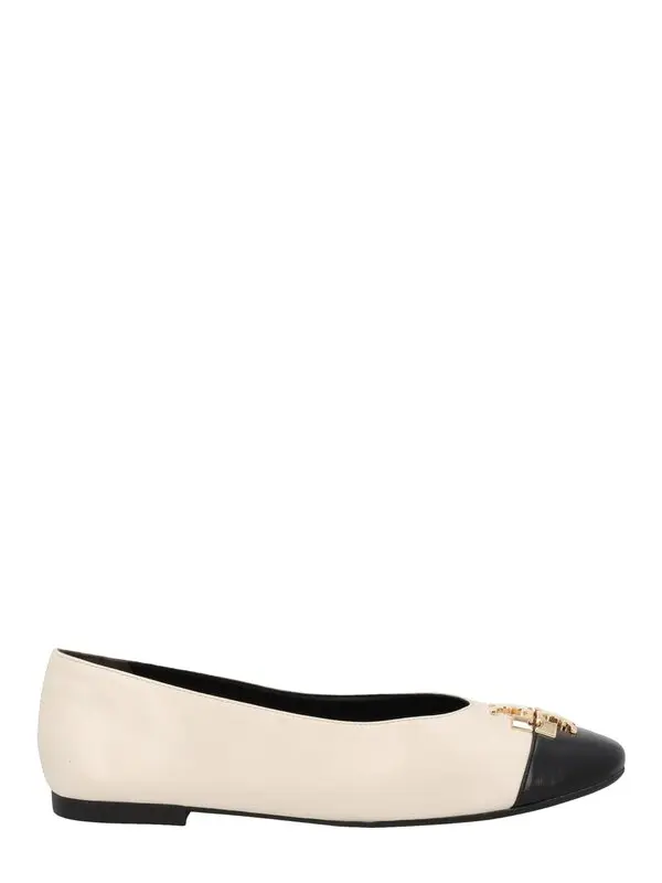 Tory Burch Ballerina "charlie - Ivory