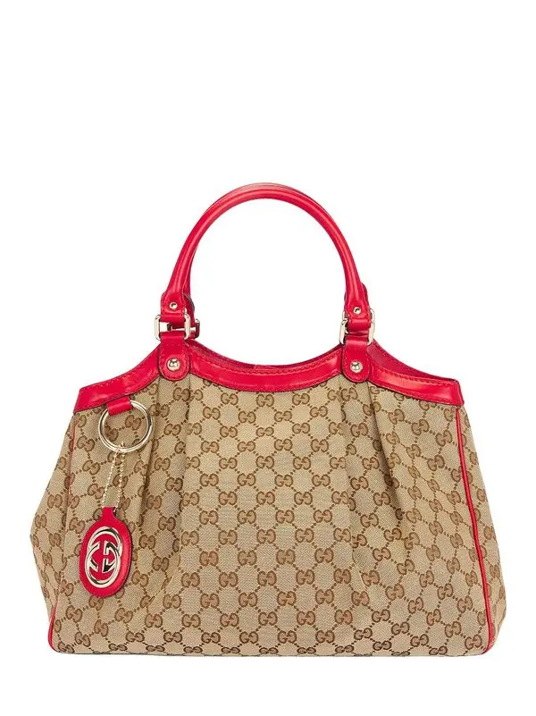 FWRD RENEW Gucci Sukey Tote Bag - Brown