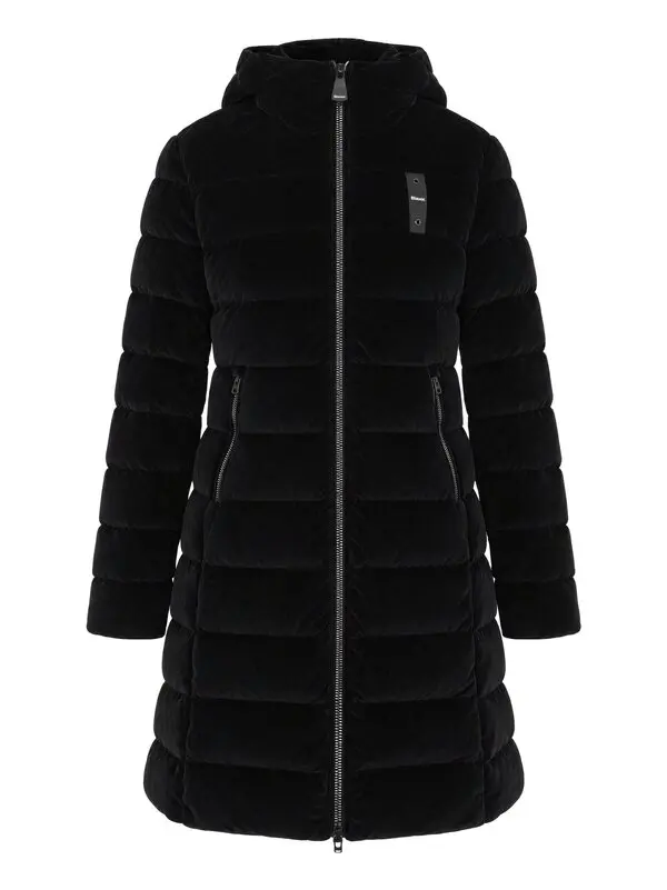 BLAUER. Hooded Quilted Puffer Coat - Nero