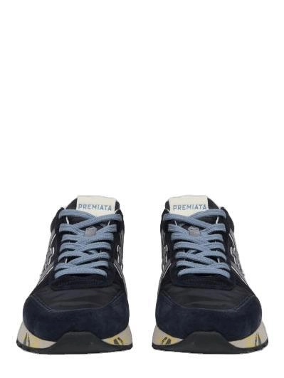 Premiata Lander Leather Sneaker - Blue