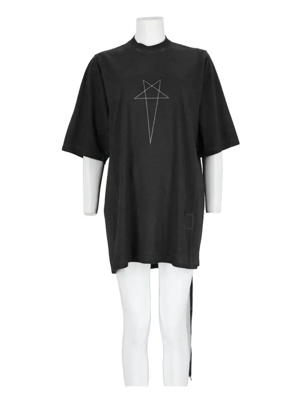 Rick Owens Jumbo Mini Cotton T-shirt - Charcoal