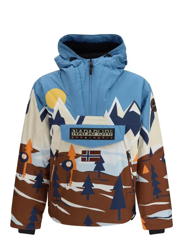 NAPAPIJRI Rainforest Next All-over Print Anorak Jacket - Multicolour