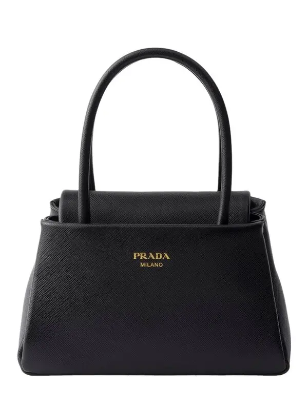 Prada Passage Mini Leather Handbag - Black