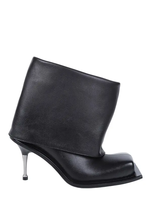 FIDAN NOVRUZOVA Iman Mini Boots In Calf Leather - Black