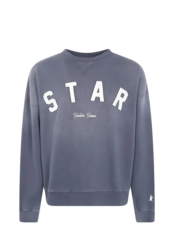 GOLDEN GOOSE Crewneck Sweatshirt "star Boxi - Gray