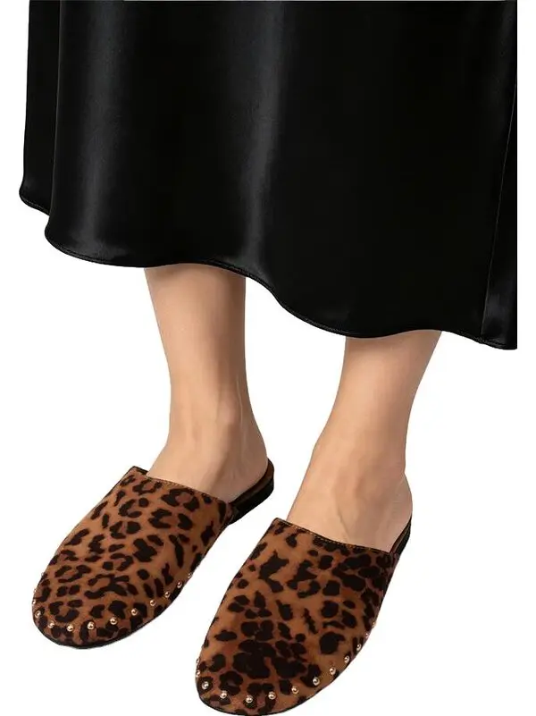 JELAVU Serena Studded Mule - Leopard