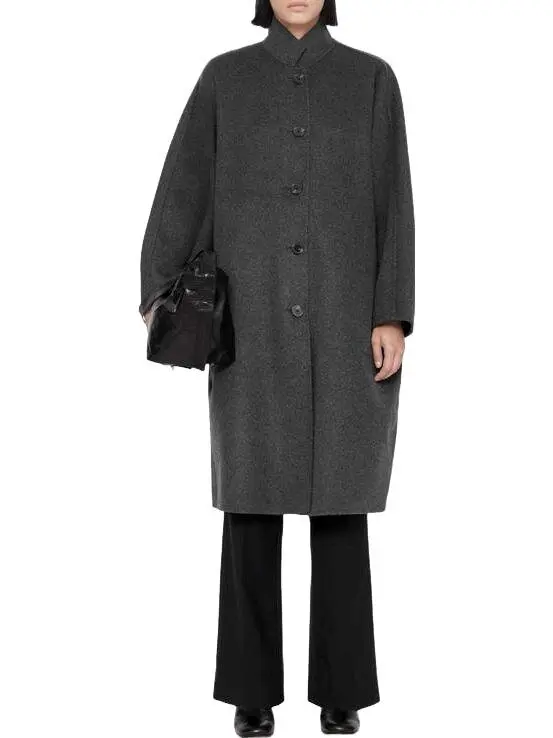 ALLSAINTS Effie Wool Blend Coat - Grey