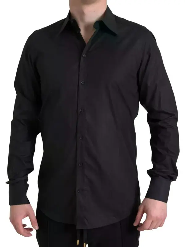 Dolce & Gabbana Martini Button-down Shirt - Black