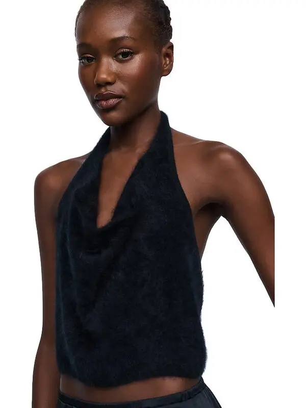 Anthropologie 100% Brushed Cashmere Tank Top - Black