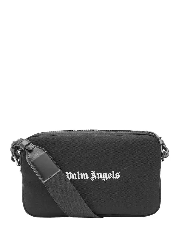 Palm Angels Cordura Logo Camera Case Bag /white - Black