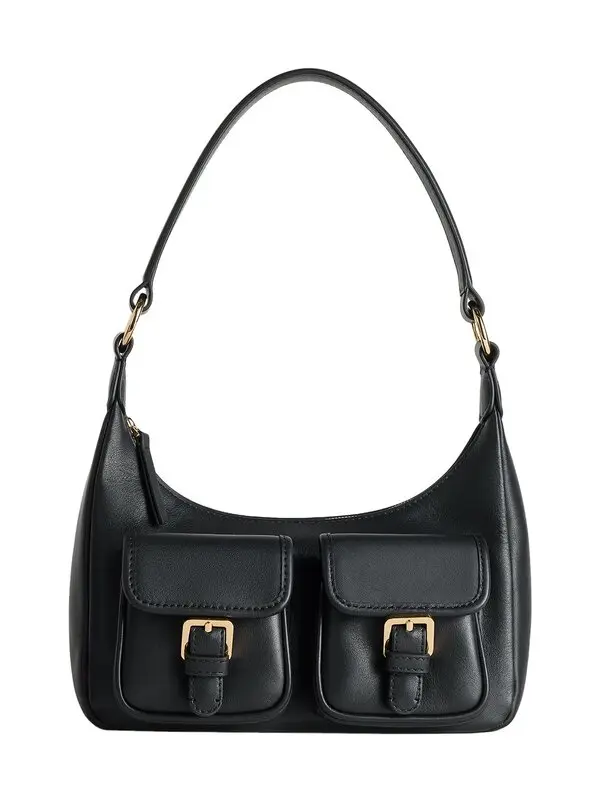Quince Rue Cargo Mini Shoulder Bag - Black