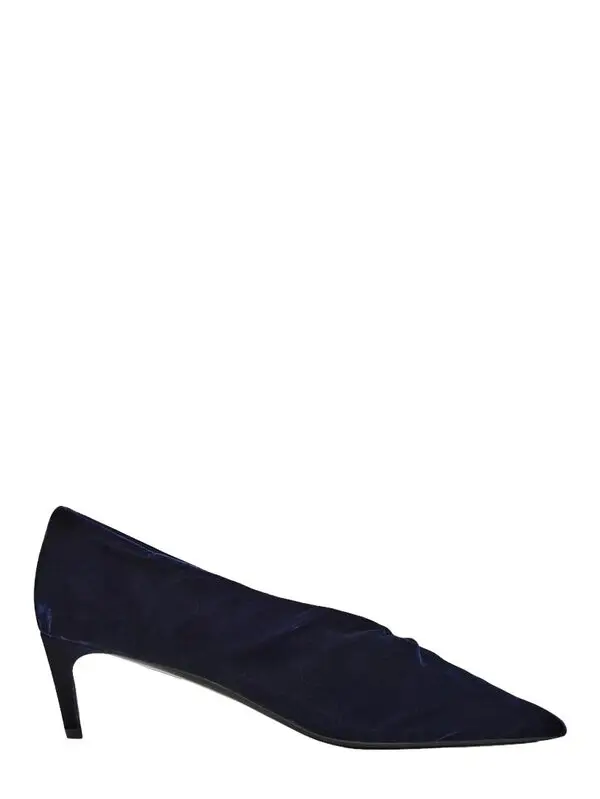 Khaite Miriam 50mm Velvet Pumps - Midnight