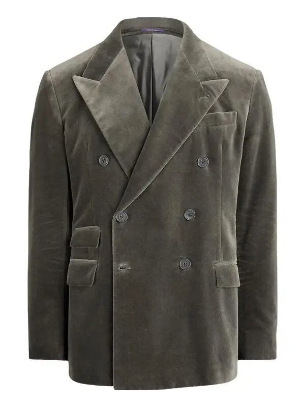 Ralph Lauren Purple Label Glenn Hand-tailored Velvet Jacket - Red