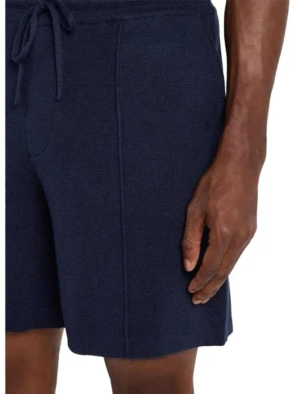 Hudson Jeans Apos;s Double-knit Pintuck Cotton-cashmere Drawstring Shorts - Fleet
