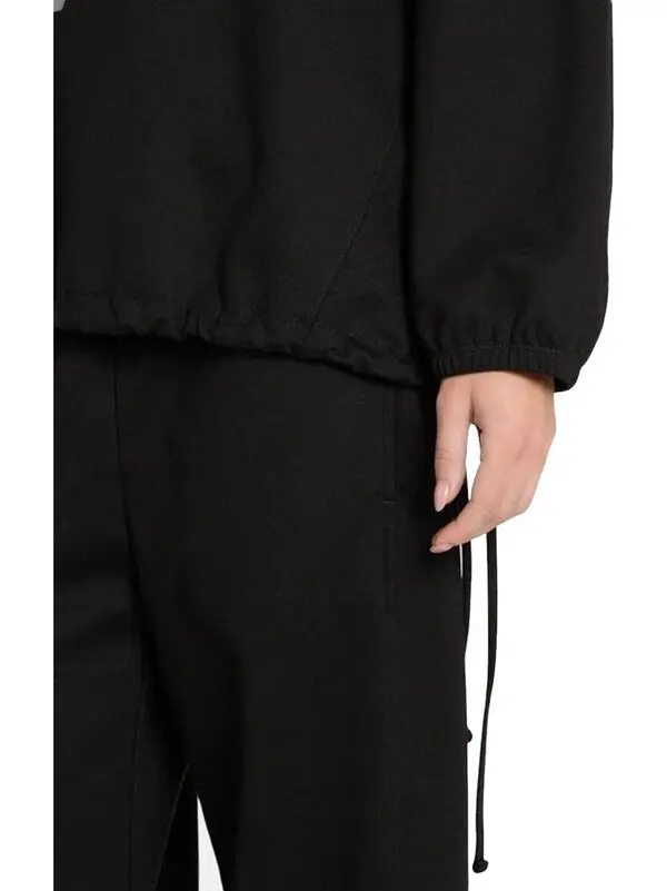 Eileen Fisher Ponte Knit Blouson Sweatshirt - Black
