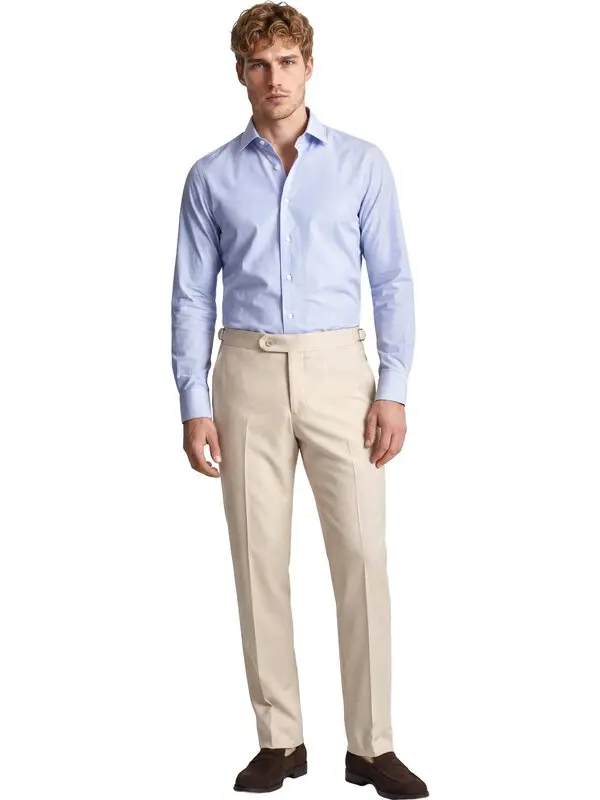 INDOCHINO Johnby Twill Pants - Cream