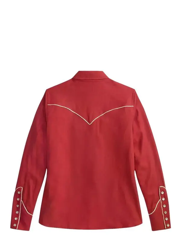 Ralph Lauren Floral Embroidered Shirt - Red