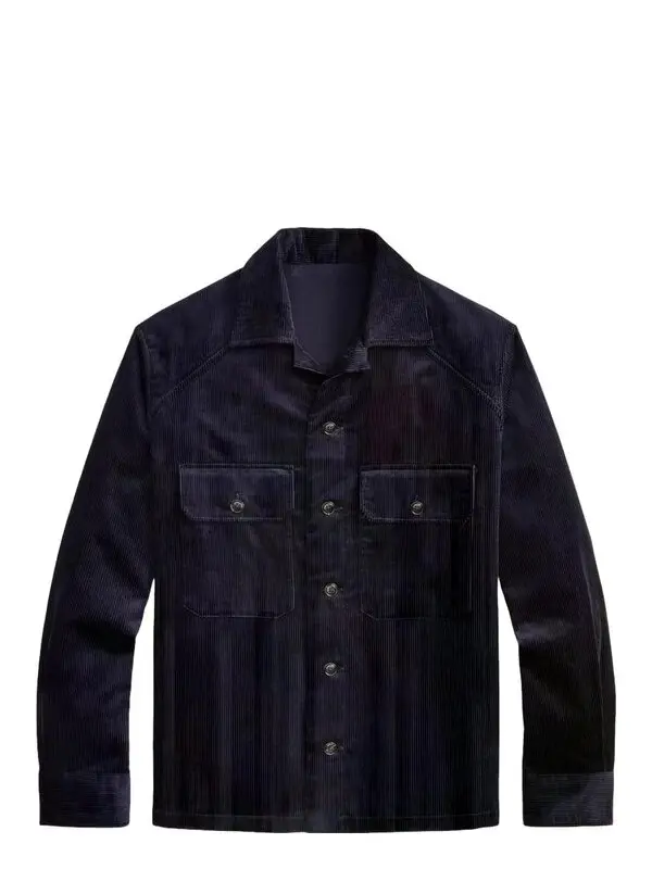 Ralph Lauren Purple Label Clyborn Corduroy Shirt Jacket - Blue