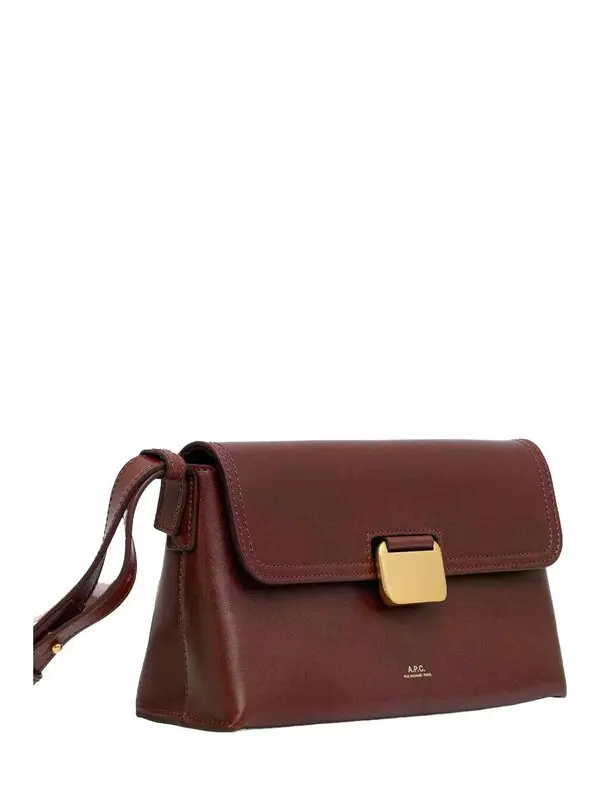 A.p.c. Small Simone Logo-print Leather Cross Body Bag - Brown