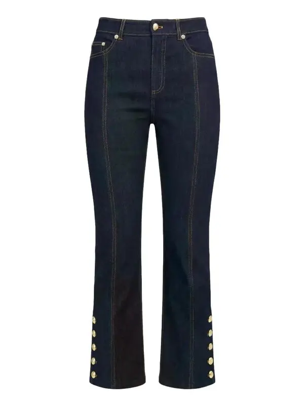 Cinq À Sept Maggie Button-embellished Jeans - Blue