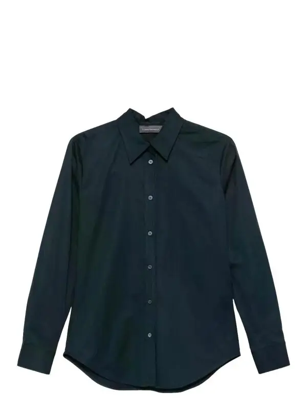 Lorena Antoniazzi Star-detail Curved-hem Shirt - Blue