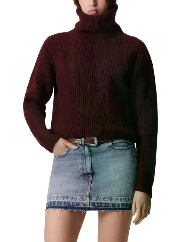 FORTELA Leona Ribbed-knit Sweater - Red