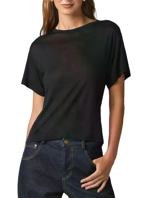 Kiki De Montparnasse Intime Open-back T-shirt - Black