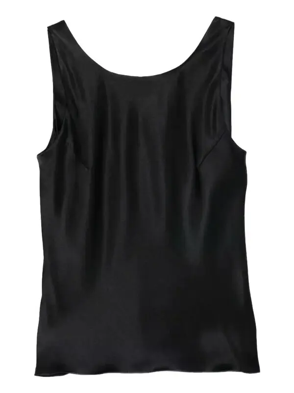 STYLAND V-back Sleeveless Top - Black