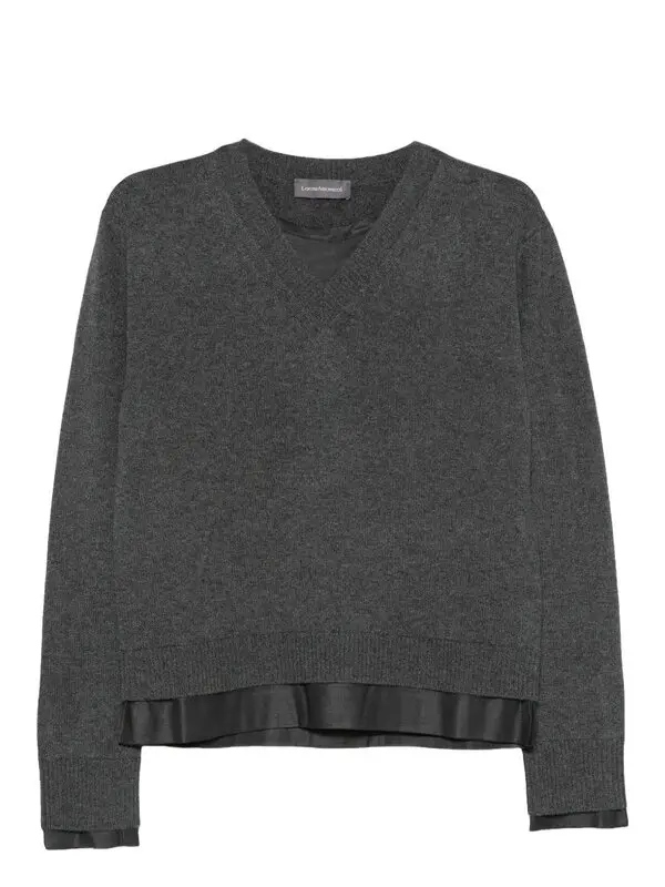 Lorena Antoniazzi Layered V-neck Sweater - Grey