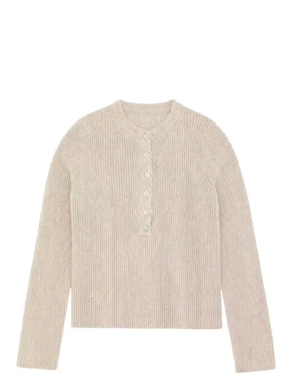 FORTELA Lou Ribbed Cashmere Sweater - Neutrals