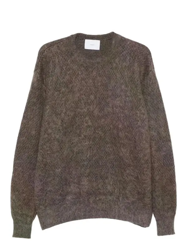 SSSTEIN Brushed Crew-neck Sweater - Brown