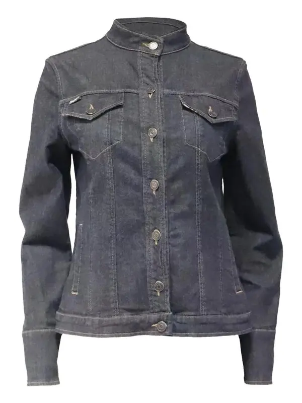 Burberry Buttoned Denim Jacket - Blue