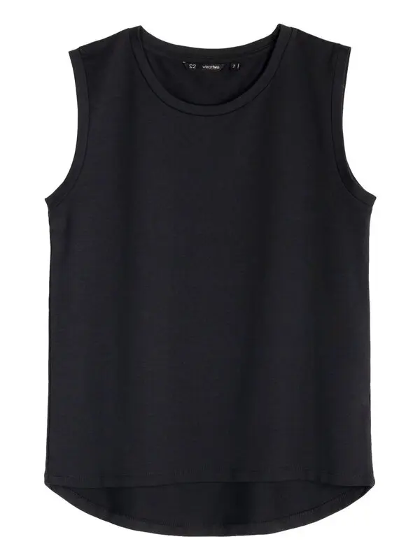 WEARTWO LONDON Hero Sleeveless Top, Charcoal - Grey