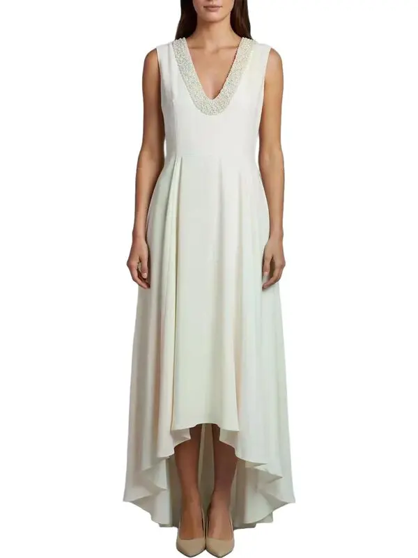 Dior Sequin-embellished V-neck Maxi Dress - Neutrals