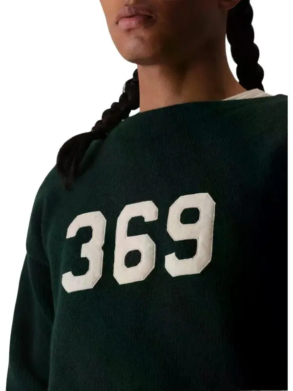FORTELA 369 Logo-patch Sweater - Blue