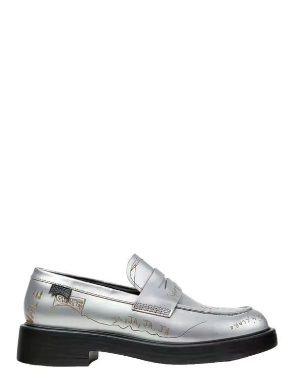 Camper Twins Dean Loafers - Silver