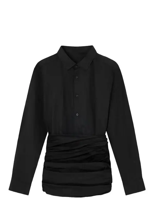 Gimaguas Ashley Ruched Shirt - Black