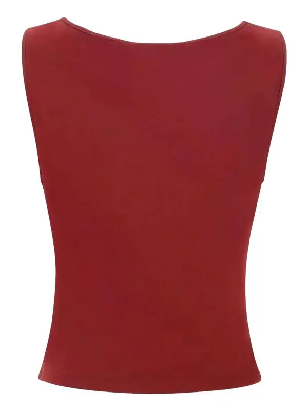 Diane Von Furstenberg Perfect Click Ruched Top - Red