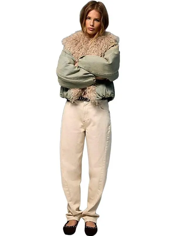 Free People We The Free Kemper 90s Tapered Jeans - Custard